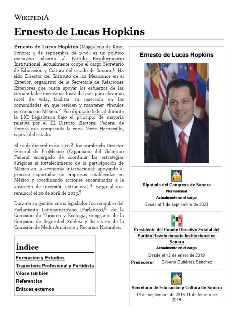 Ernesto de Lucas Hopkins | PDF | México | Gobierno