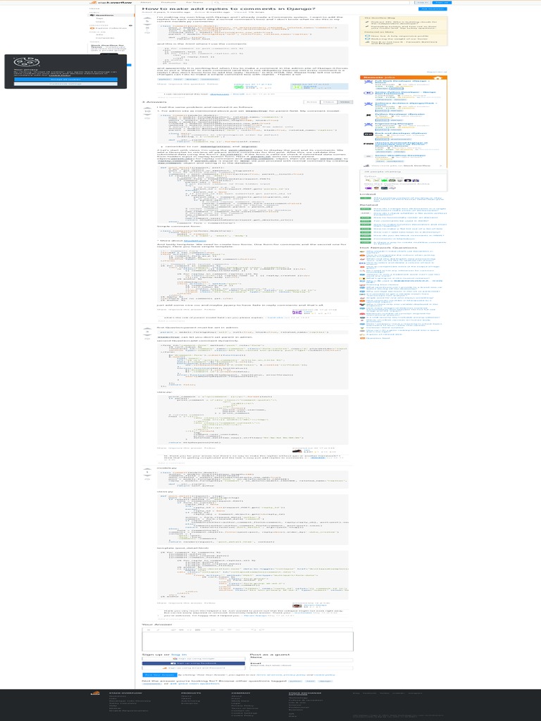 Python How To Make Add Replies To Comments In Django Stack Overflow Pdf Ajax 
