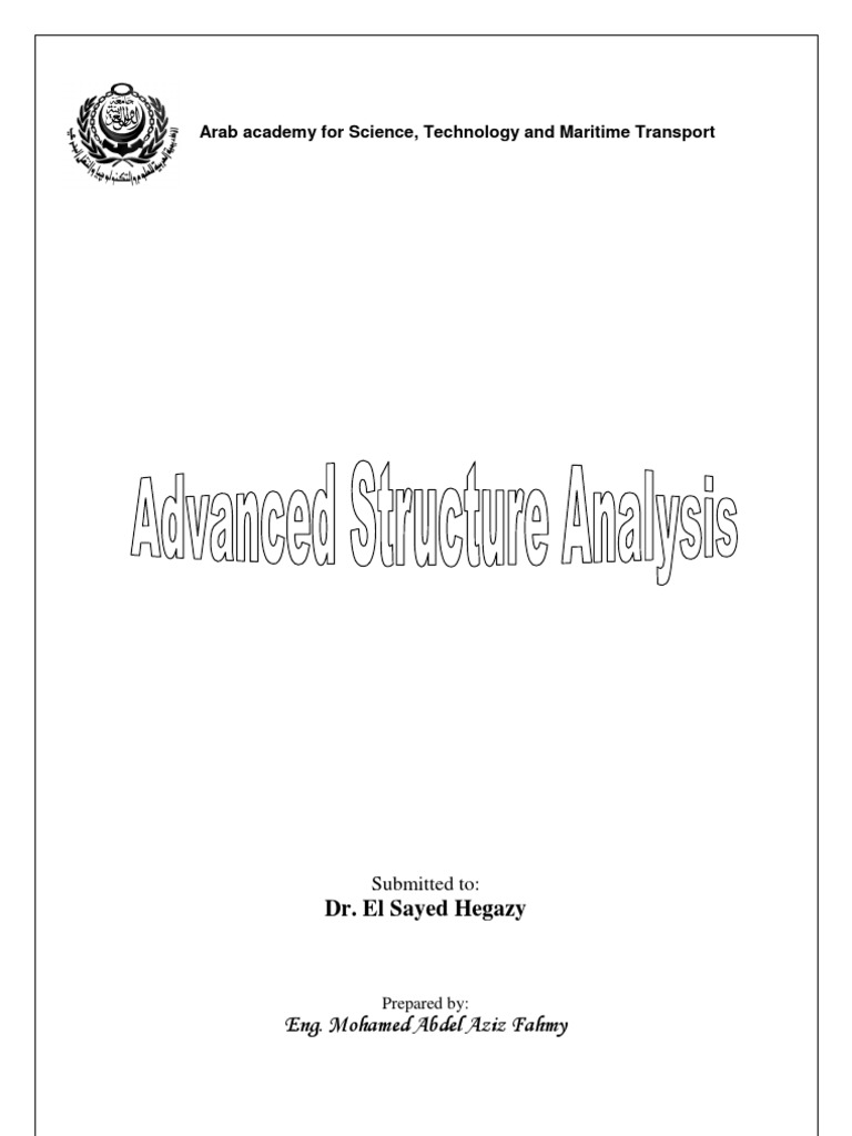 Advanced Structure Analysis | PDF | Bending | Stress (Mechanics)