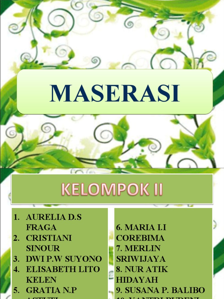 Proses dan Teknik Maserasi dalam Ekstraksi | PDF