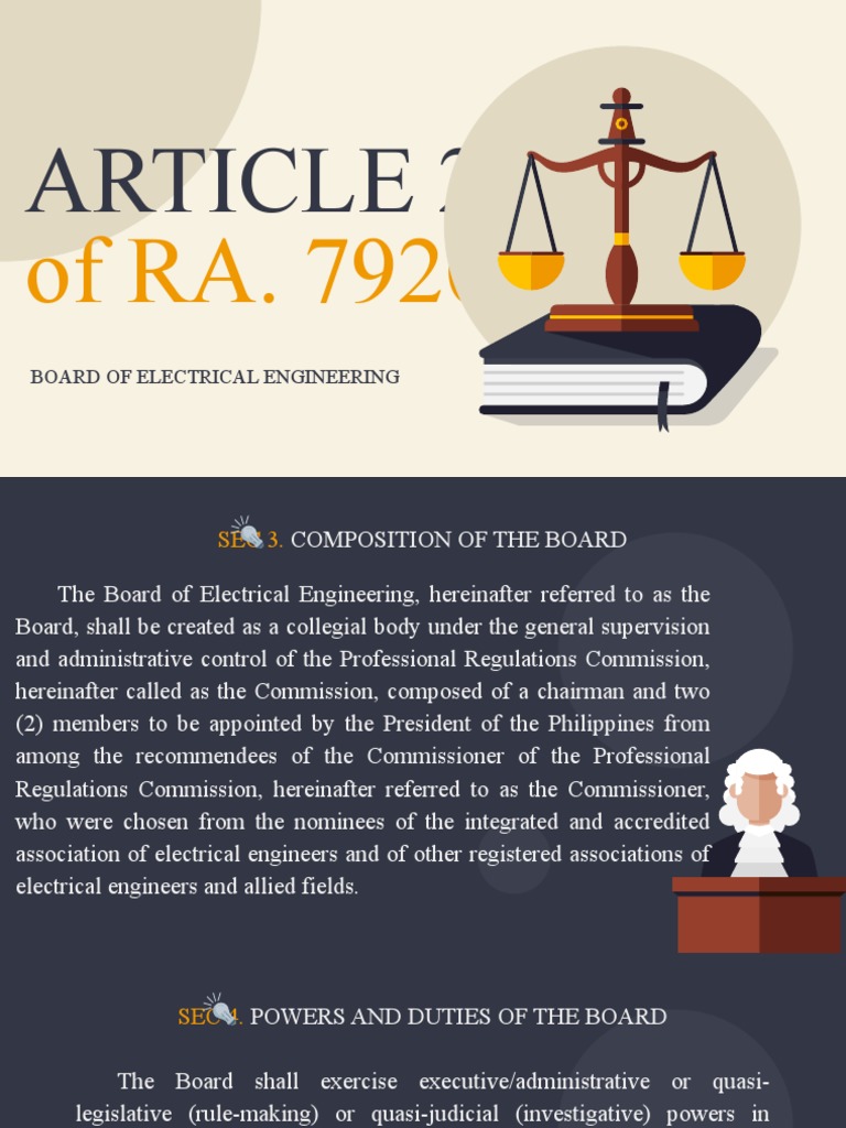 Article 2: of RA. 7920 | Download Free PDF | Engineer | U.S. Securities ...