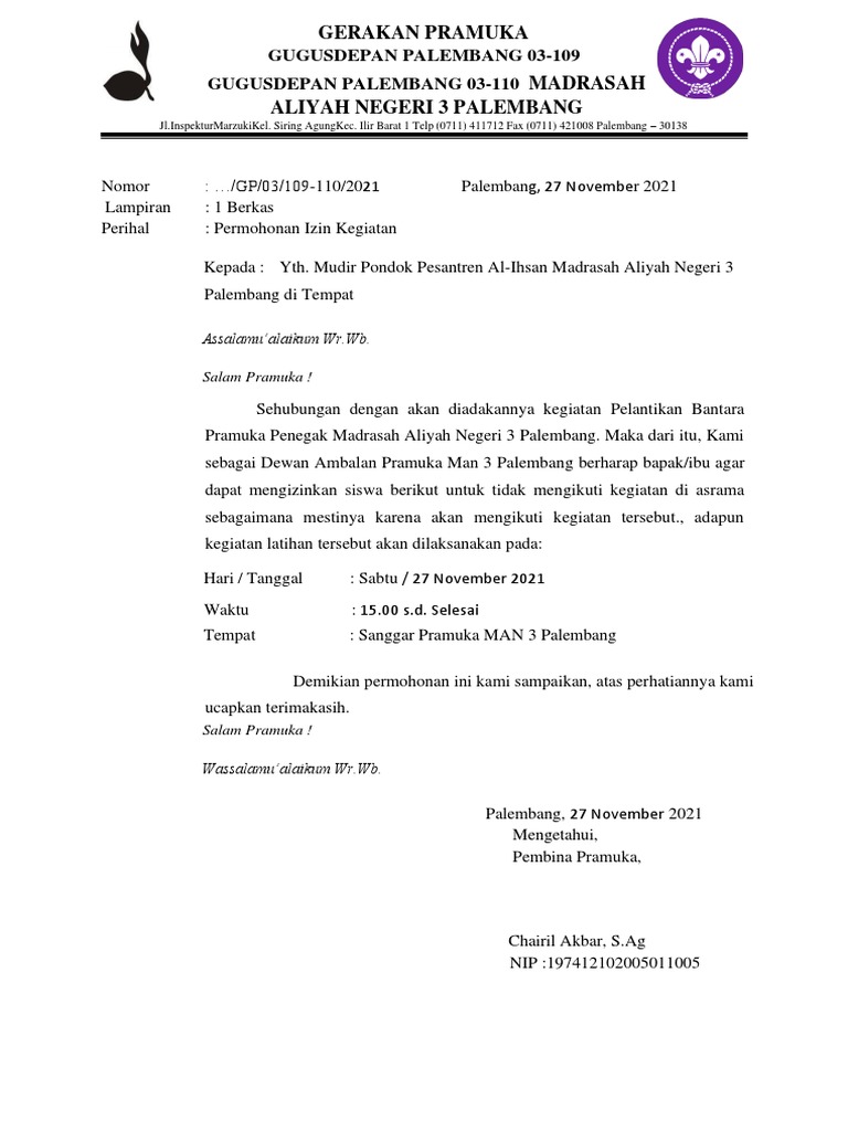 Surat Dispen Bantara ASPA | PDF