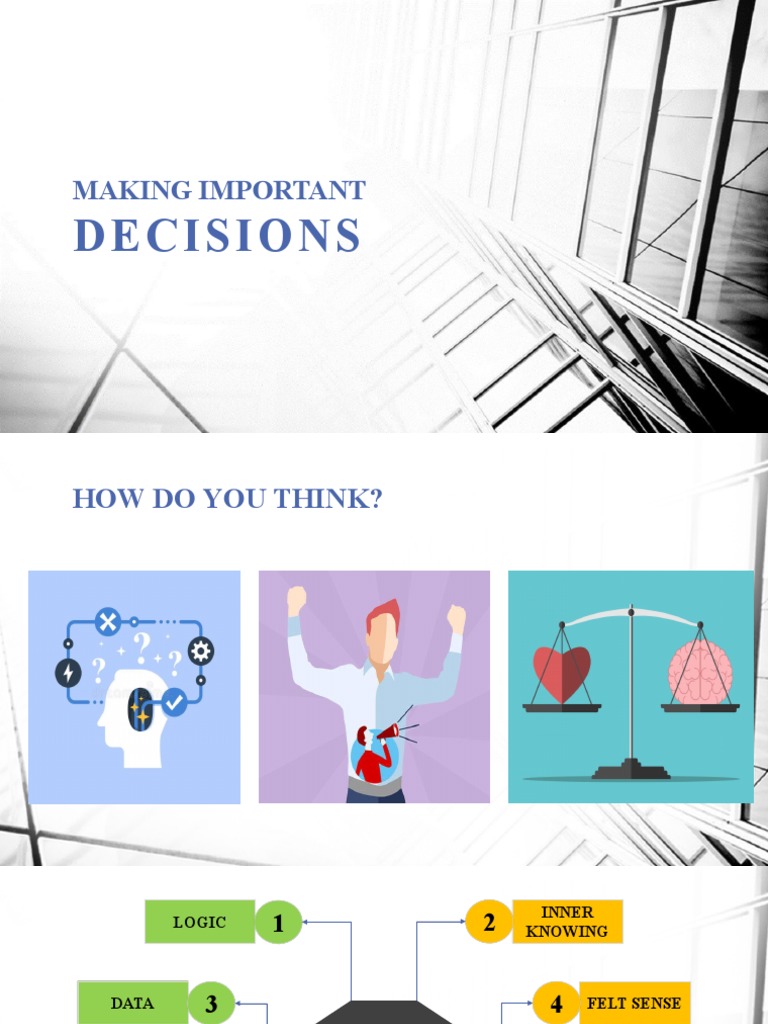 Making Important Decisions | PDF