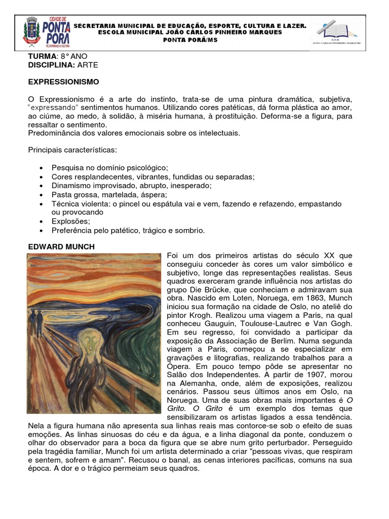 Expressionismo | PDF | Expressionismo | As artes