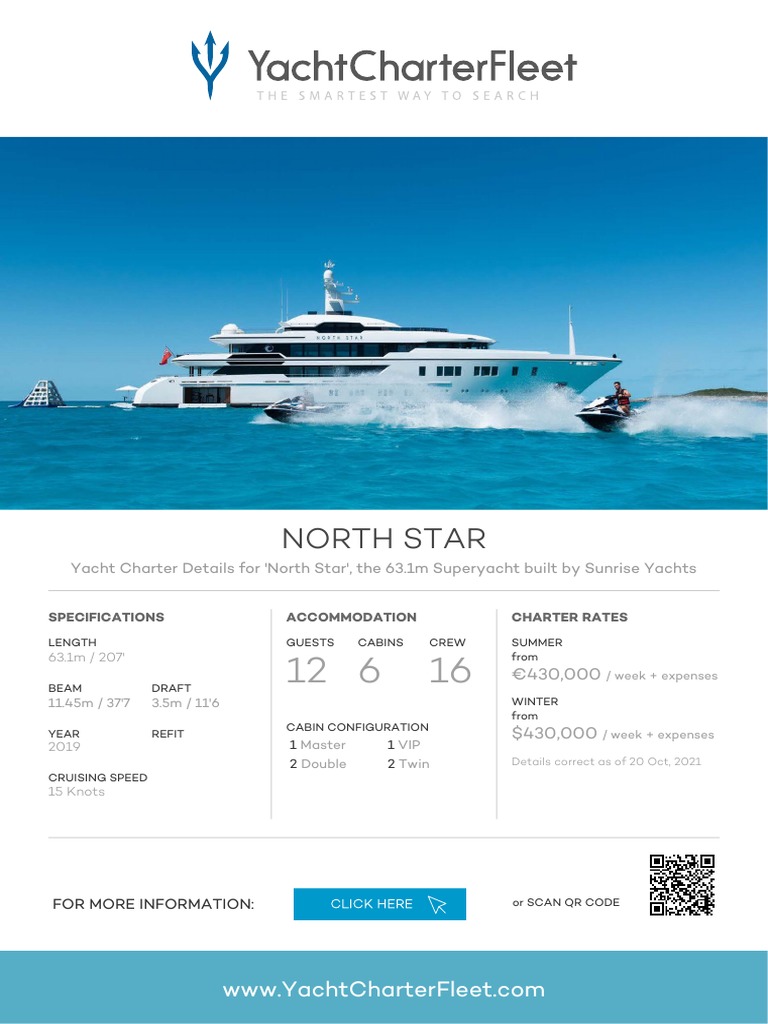 North Star Yacht Charter Printable | PDF | Yacht | Ships