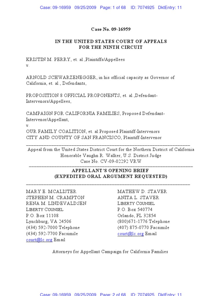 Case No 09 16959 In The United States Court Of Appeals For The Ninth