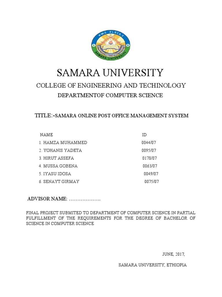 Final Documentation | PDF | Use Case | United States Postal Service