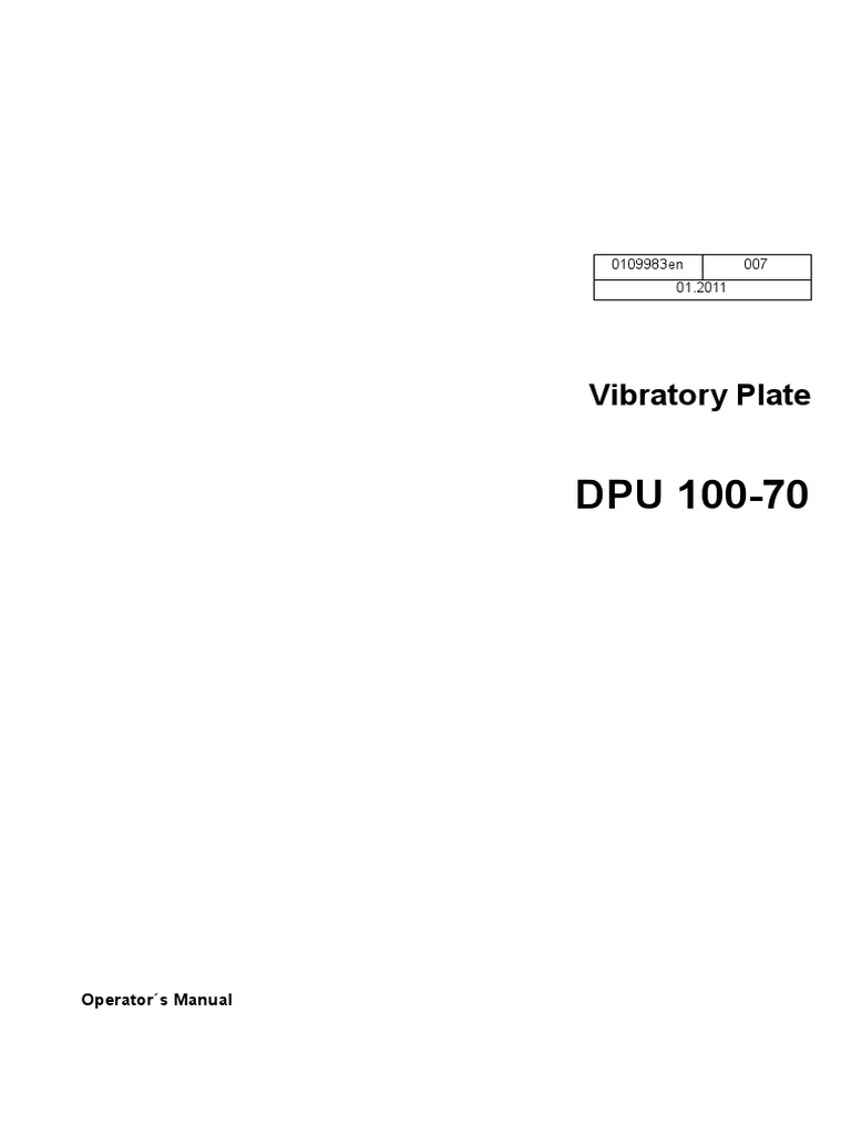 Spesifikasjon Dpu100!70!100kN | PDF | Exhaust Gas | Engines