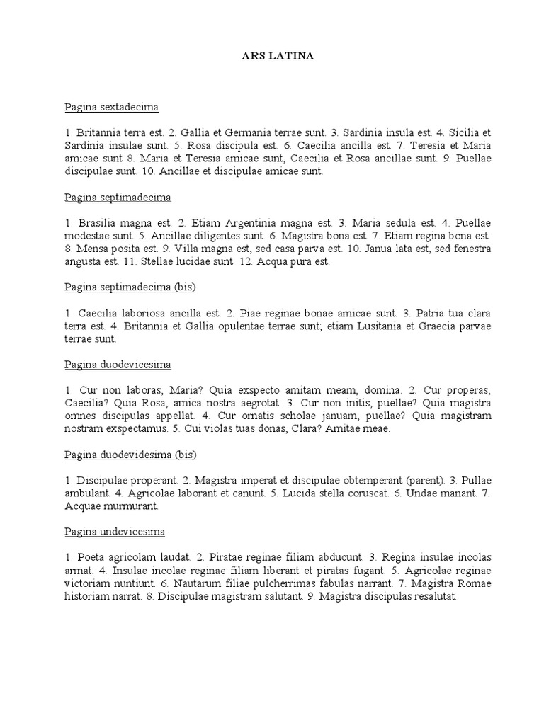 Ars Latina | PDF