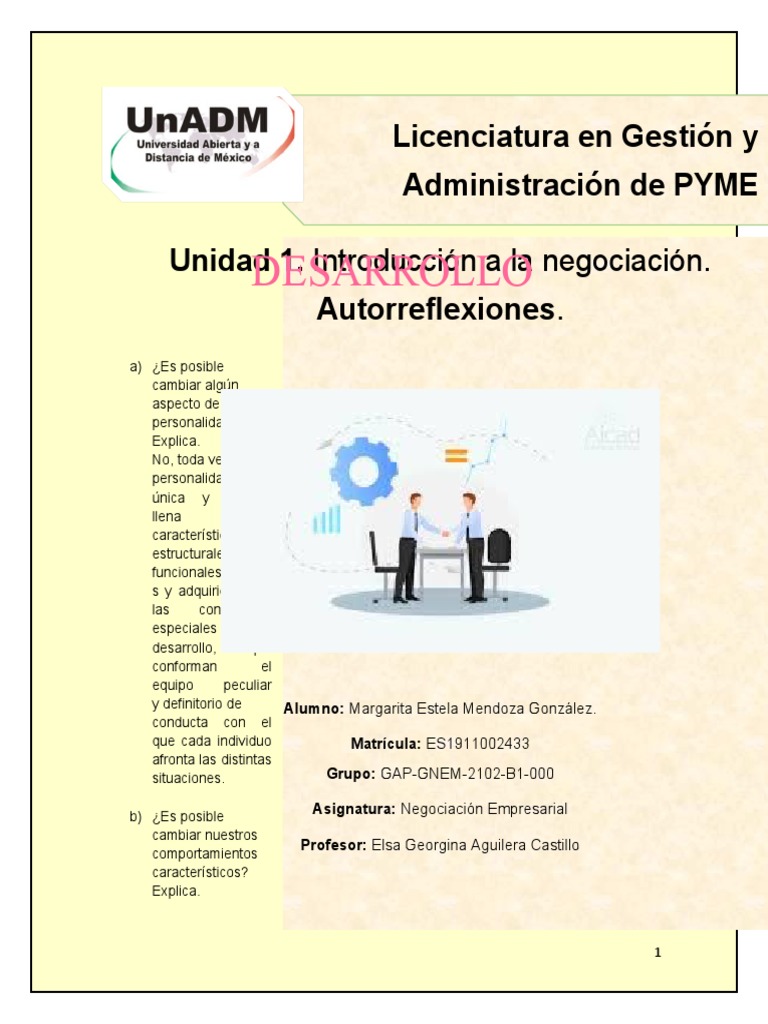 Gnem U1 Atr Mamg | PDF | Aprendizaje | Comportamiento