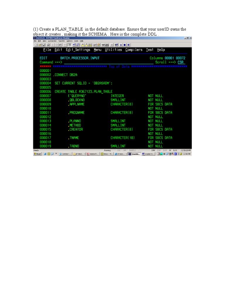 DB2 Explain Training | PDF