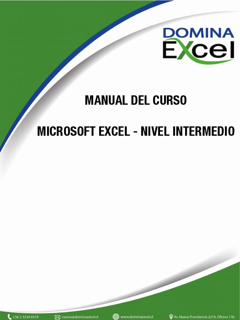 Manual Excel Intermedio | PDF | Microsoft Excel | Fórmula