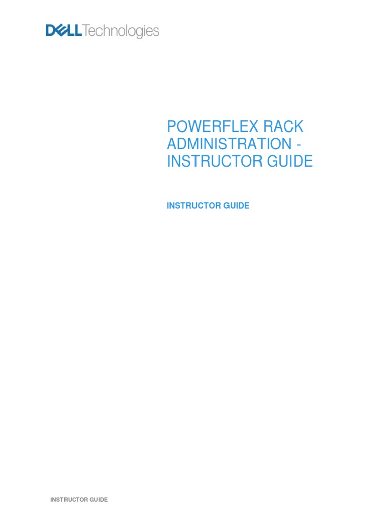 PowerFlex Rack Administration - Instructor Guide | PDF | Computer ...