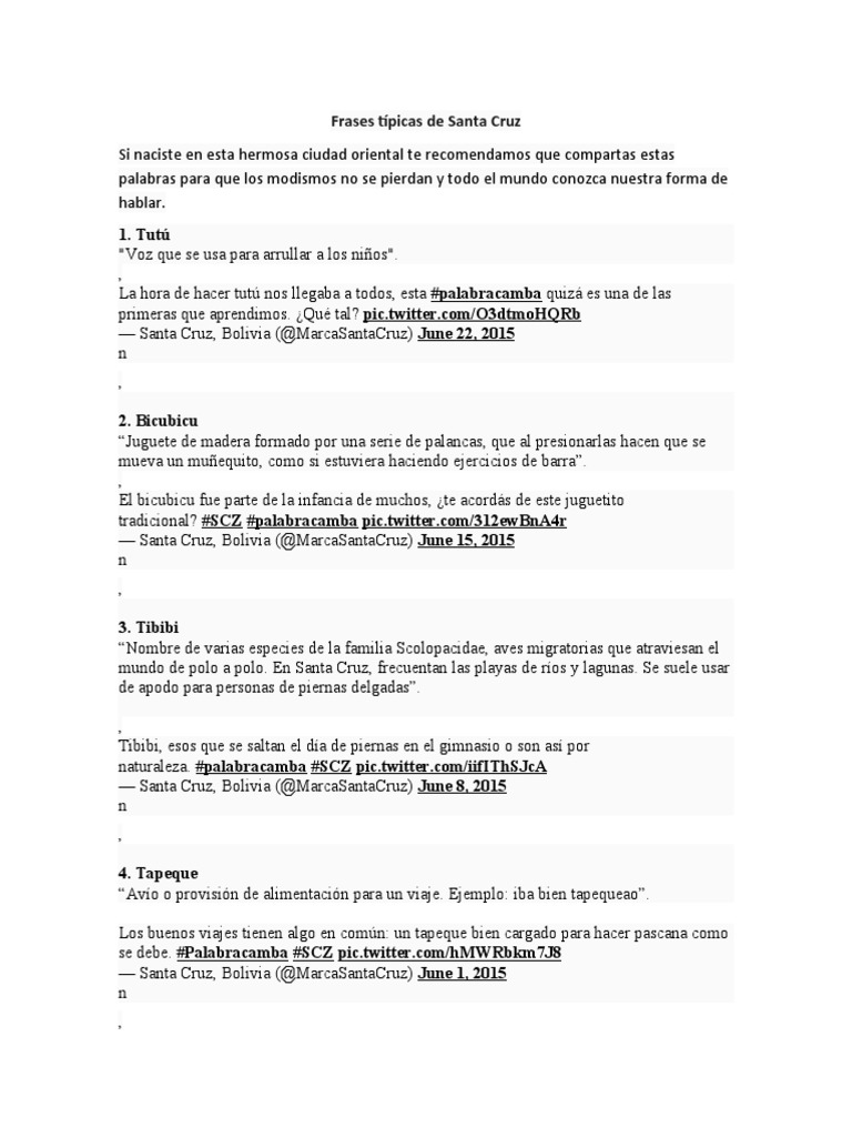 Frases de Santa Cruz | PDF