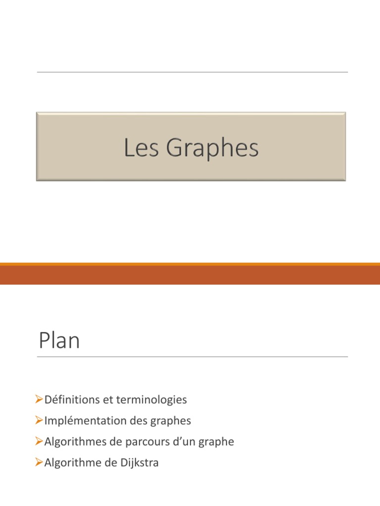Cours - Présentation - Les Graphes | PDF | Théorie des graphes ...