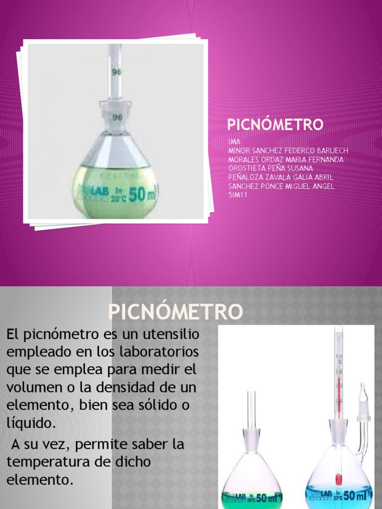 PICNÓMETRO | PDF | Densidad | Science