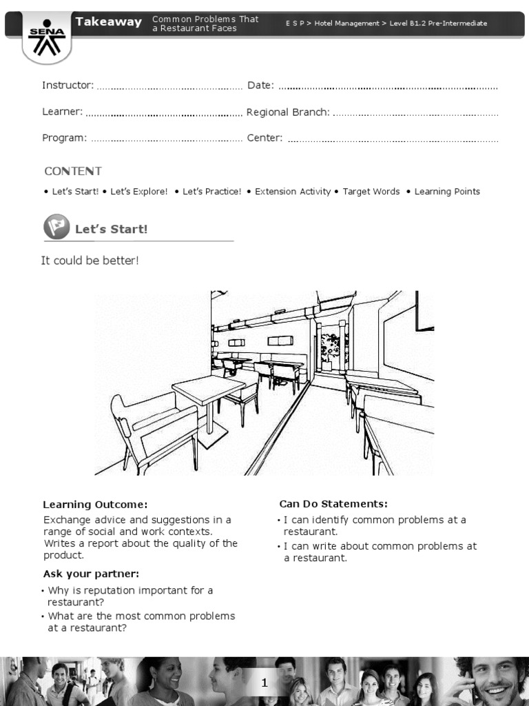 5-Common Problems That A Restaurant Faces | PDF | Verb | Restaurants