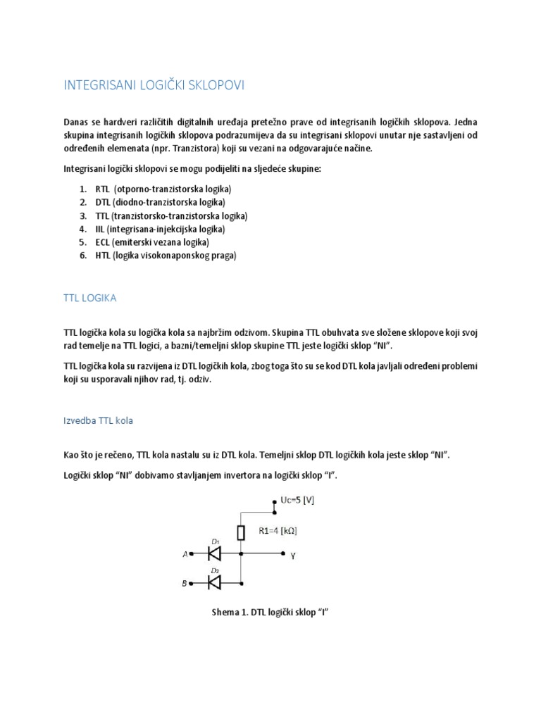 Integrisana Logička Kola | PDF