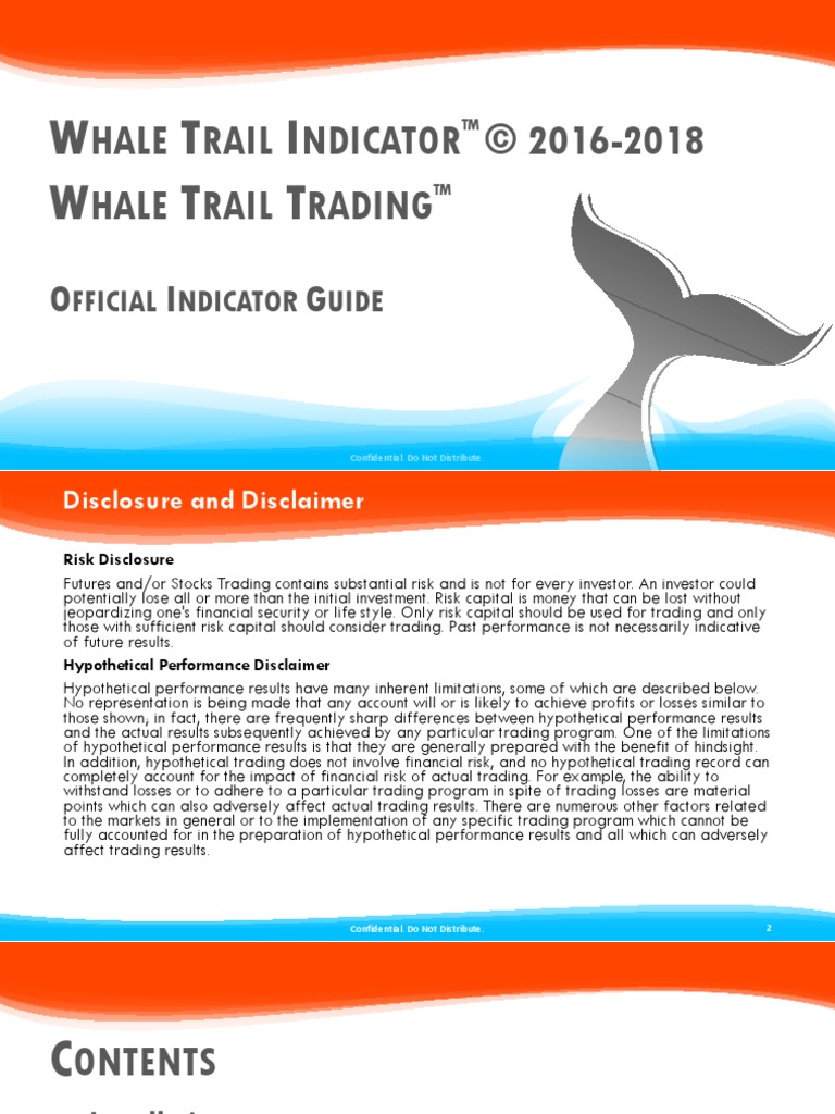 Whale Trail Indicator Official Guide | PDF | Investing | Futures Contract