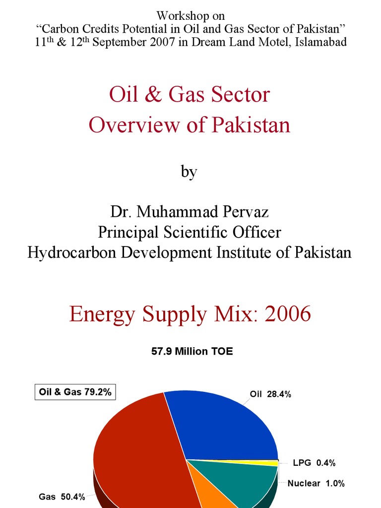 Oil and Gas Sector Overview of Pakistan - DR Pervaiz | PDF | Gasoline ...