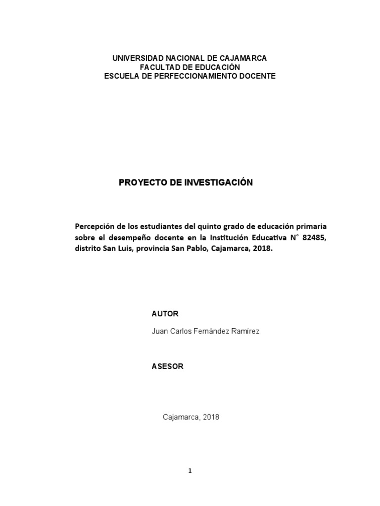 Modelo Descriptivo | PDF | Aprendizaje | Maestros