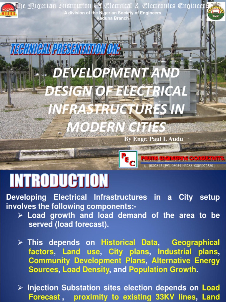 Development and Design of Electrical Infrastructures in Modern Cities ...