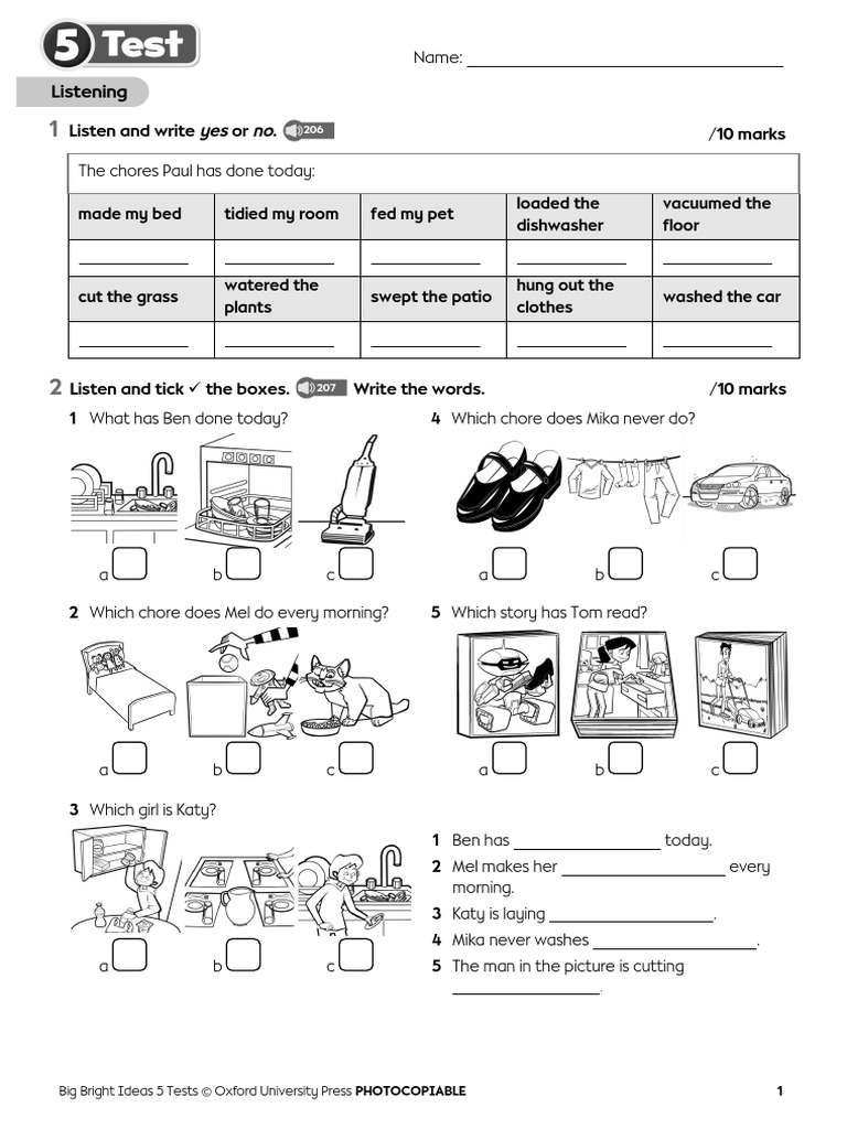 BBI 5 Unit 5 Test Web PDFSECURED | PDF