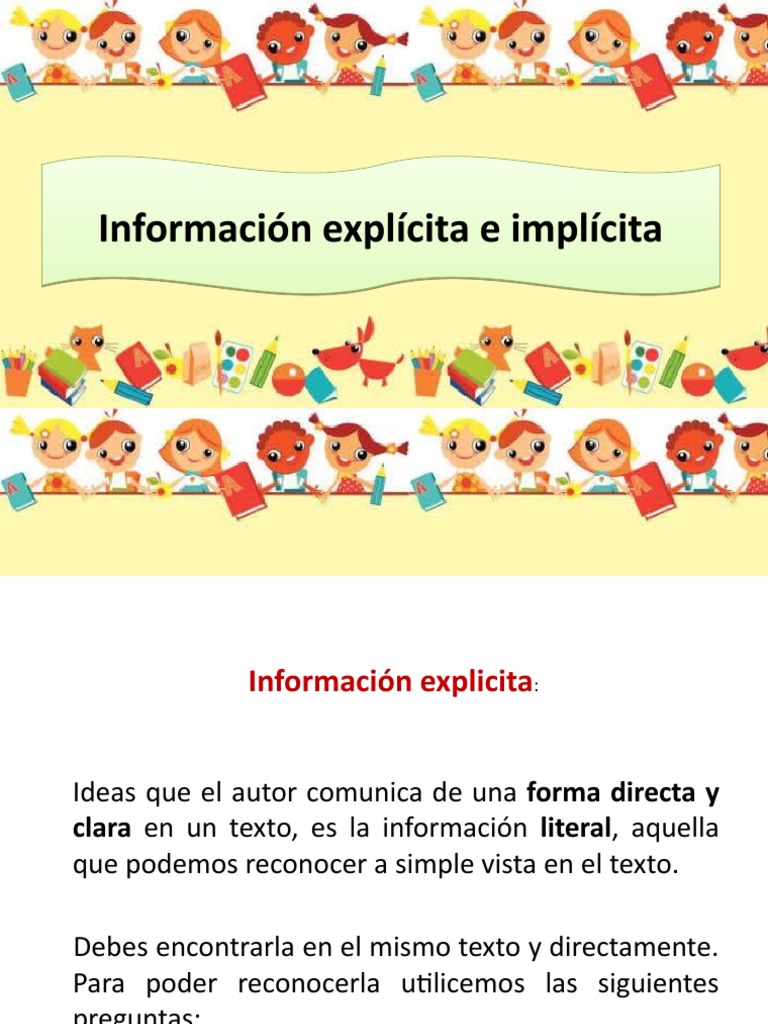 1 Informacion Explicita e Implicita | PDF