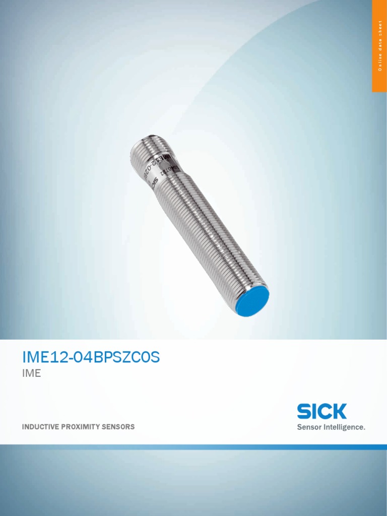 IME12-04BPSZC0S: Inductive Proximity Sensors | Download Free PDF ...