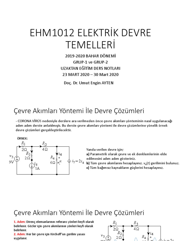 Elektrik Devre Temelleri | PDF