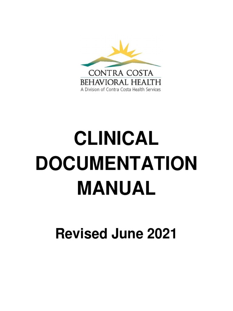 Clinical Documentation Manual | PDF | Medical Diagnosis | Mental Disorder