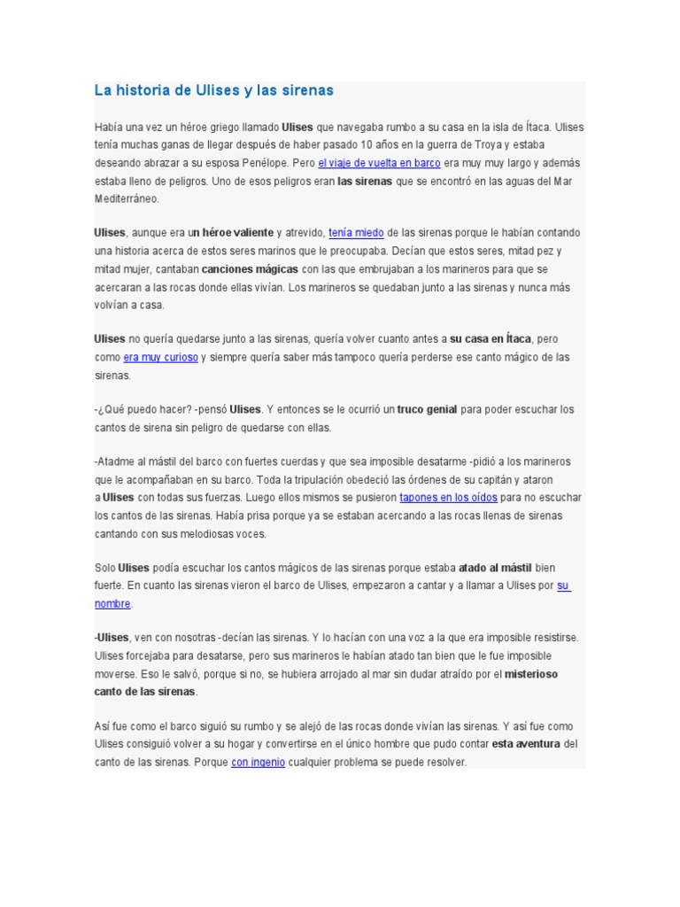 Ulises y Las Sirenas | PDF