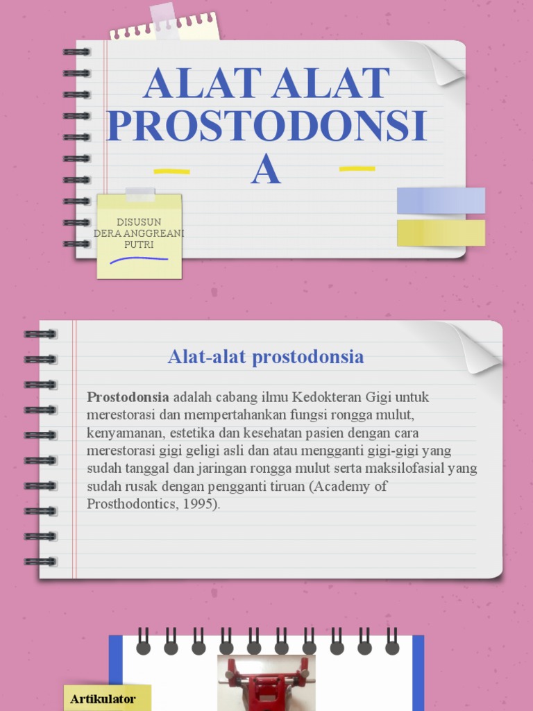 Alat Prostodontia - Dera Anggreani Putri | PDF