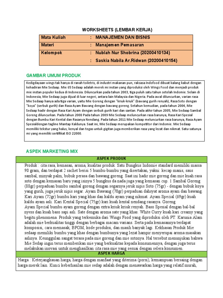 Worksheets Pdf
