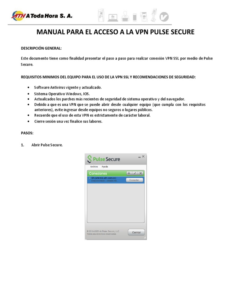 Manual - Acceso - VPN - Pulse - Secure - Usuarios - 2021 - Cliente ...