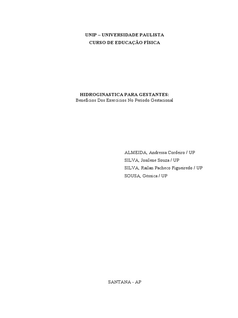 Unip Capa e Folha de Rosto | PDF