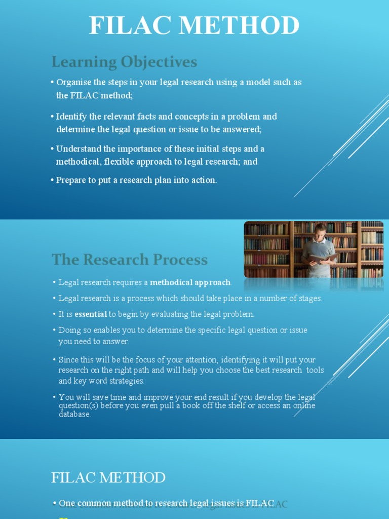 FILAC Method: An Effective Approach to Legal Research | PDF | Precedent ...