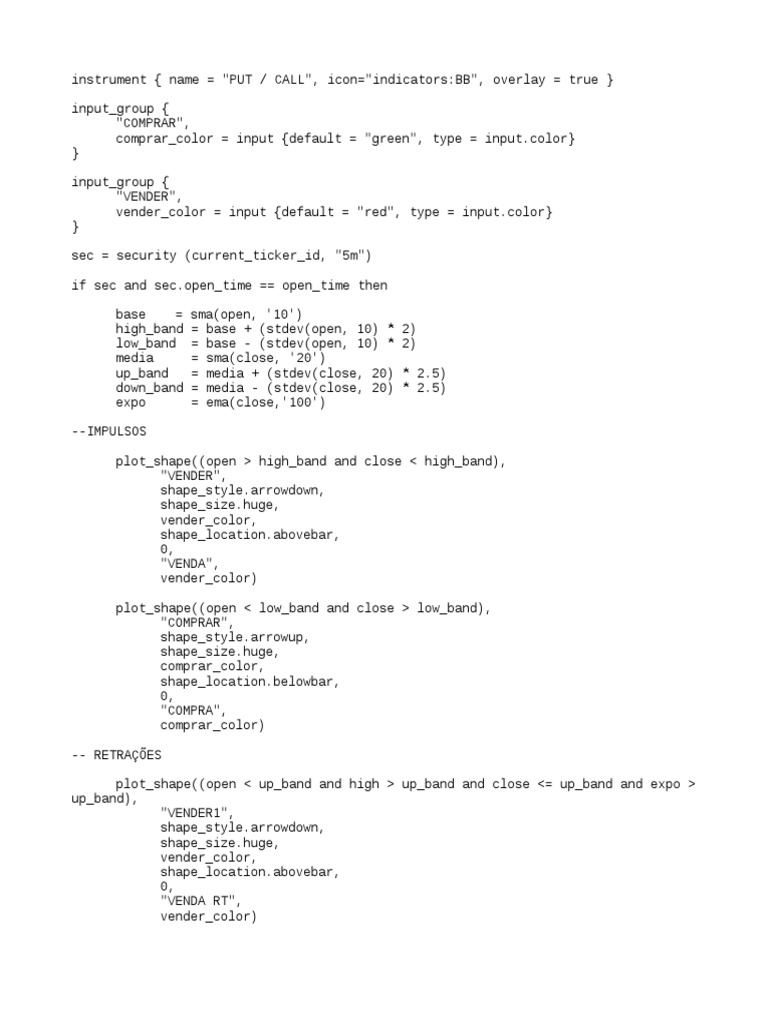 Reversão e Retração Call and Put Iq 2021 | PDF