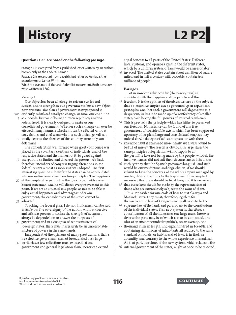 Reading History Double Passage | PDF | Sovereignty | Justice