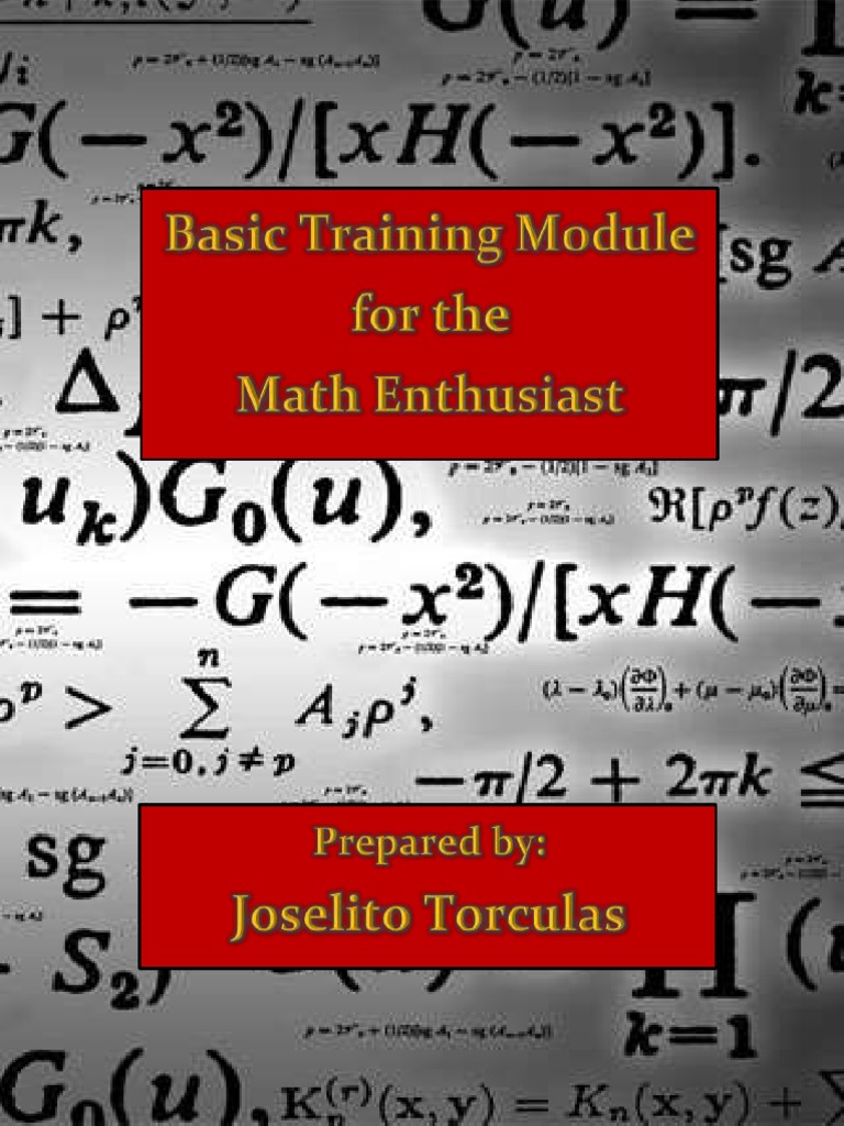 Training Module v5 | PDF | Polynomial | Equations
