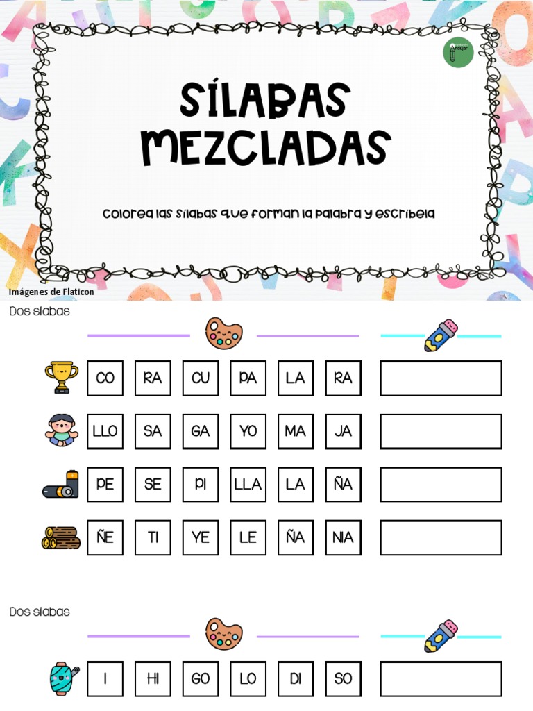 Silabas Mezcladas | PDF