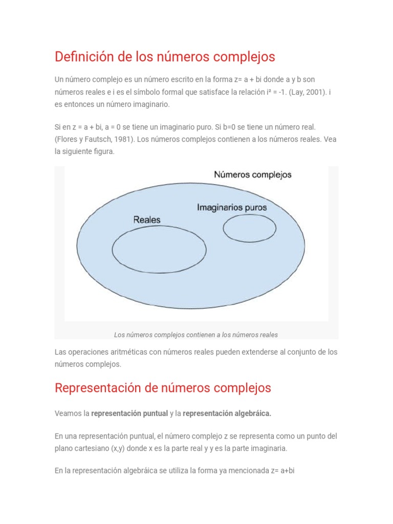 Definición de Los Números Complejos | PDF | Número complejo | Números