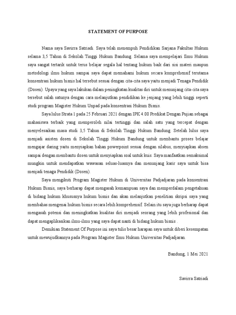 MH Program Hukum Bisnis UNPAD | PDF