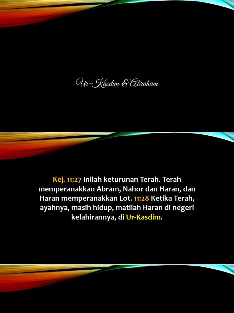 Ur Kasdim & Abraham | PDF | Agama & Spiritualitas