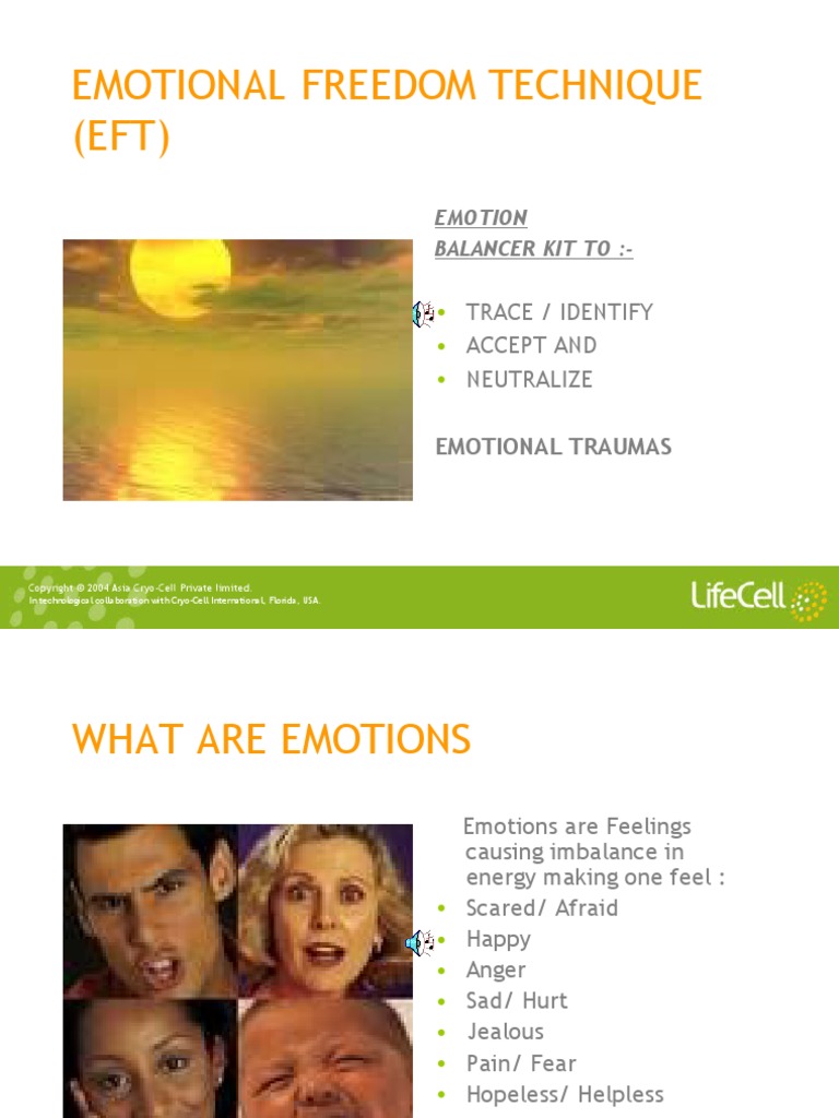 Emotional Freedom Technique (EFT) : Trace / Identify Accept and ...