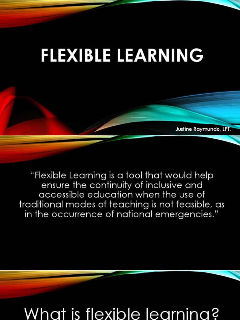Understanding Flexible Learning Modalities | PDF | Educational ...