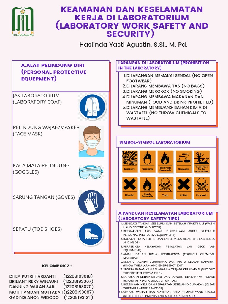 Poster Keselamatan Kerja Laboratorium | PDF