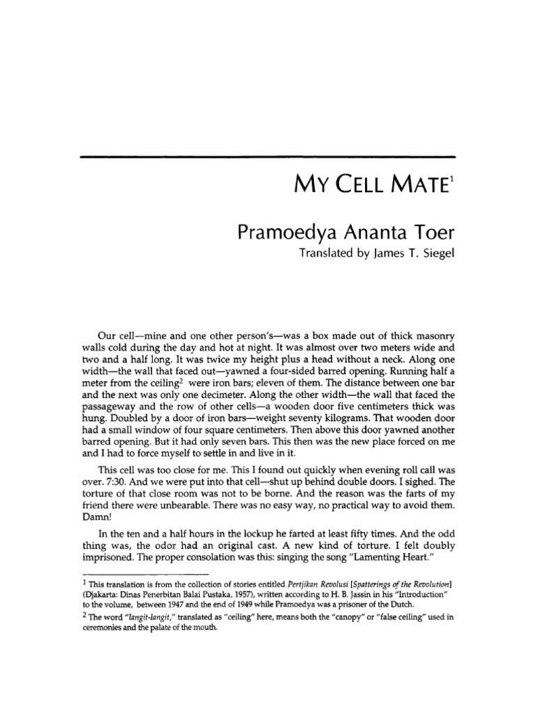 My Cellmate | PDF | Prayer