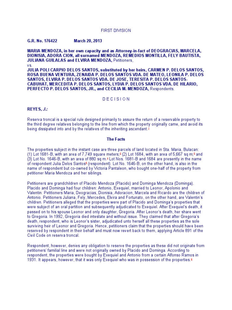 Supreme Court On Reserva Troncal | PDF | Complaint | Lawsuit