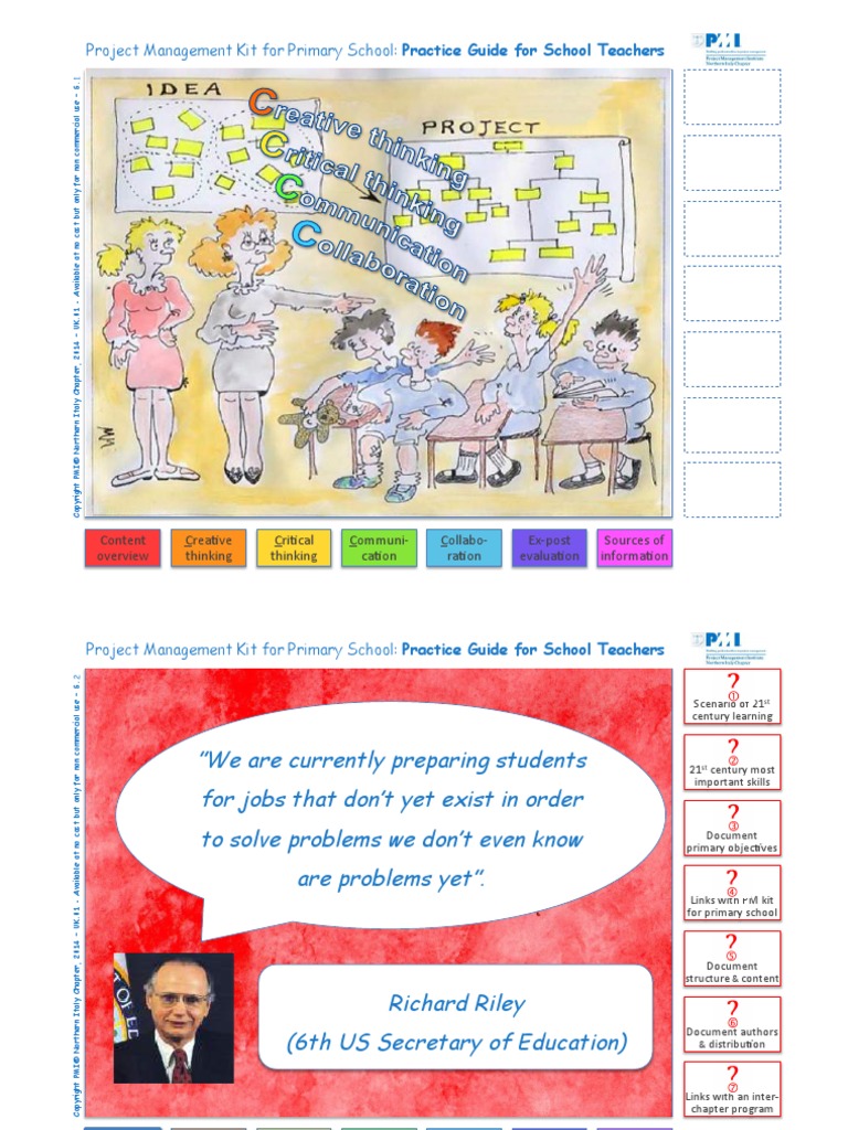 PMIEF Project Management Kit For Primary School Practice Guide For ...